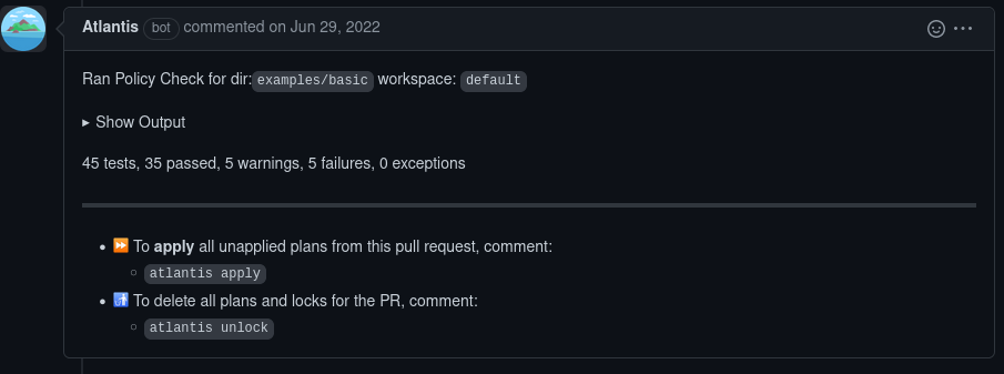 Feature proposal : Add information in the collapsed security check comment · Issue #2349 ...