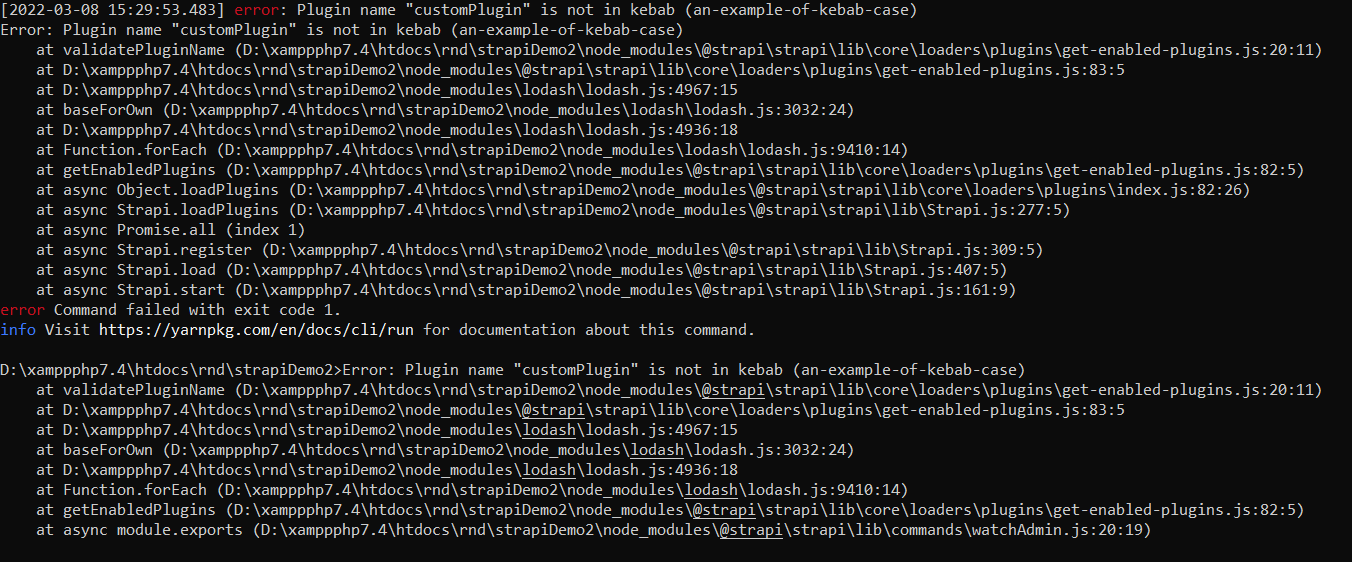 Plugin name is not in kebab (an-example-of-kebab-case) · Issue #12778 ...