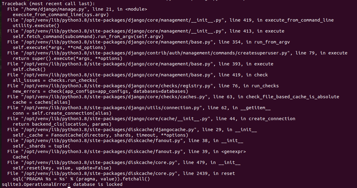 Database Is Locked While Running Docker Compose Up · Issue 4720 · Cvat Ai Cvat · Github