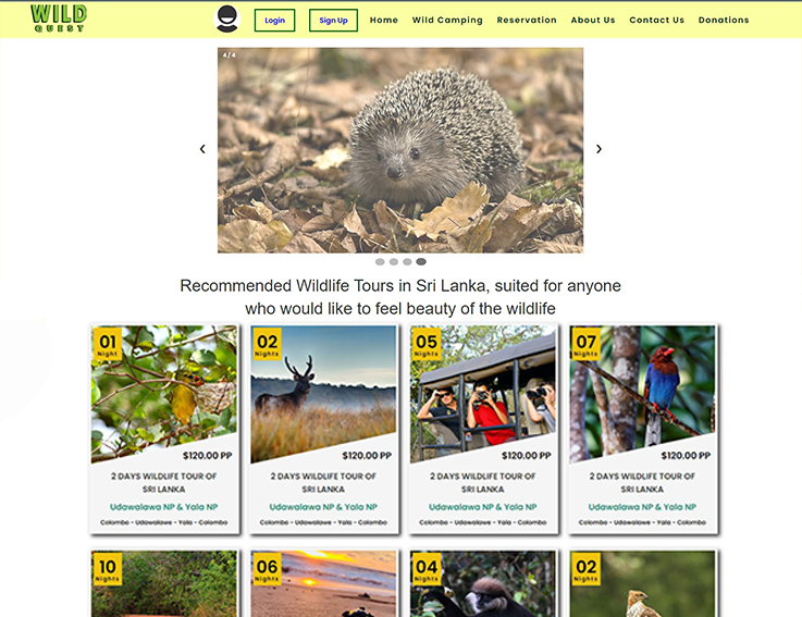 GitHub - chalaniS/Wild-Life-Safary-System: 1st year 2nd semester project for IWT module