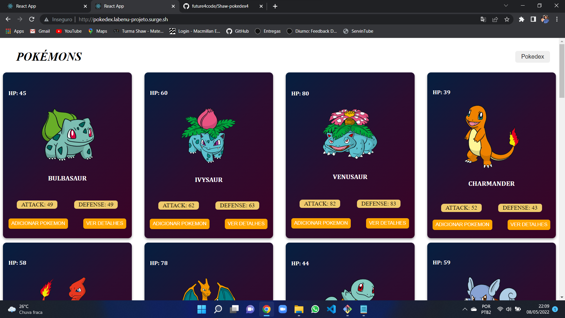 GitHub - future4code/Shaw-pokedex4