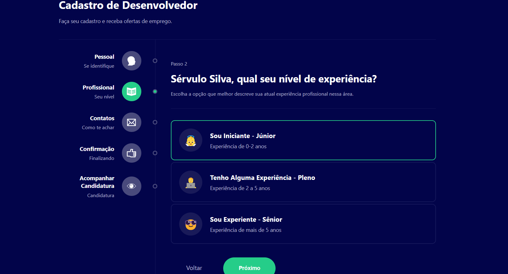 GitHub - servuloccsilva/multistepform-back