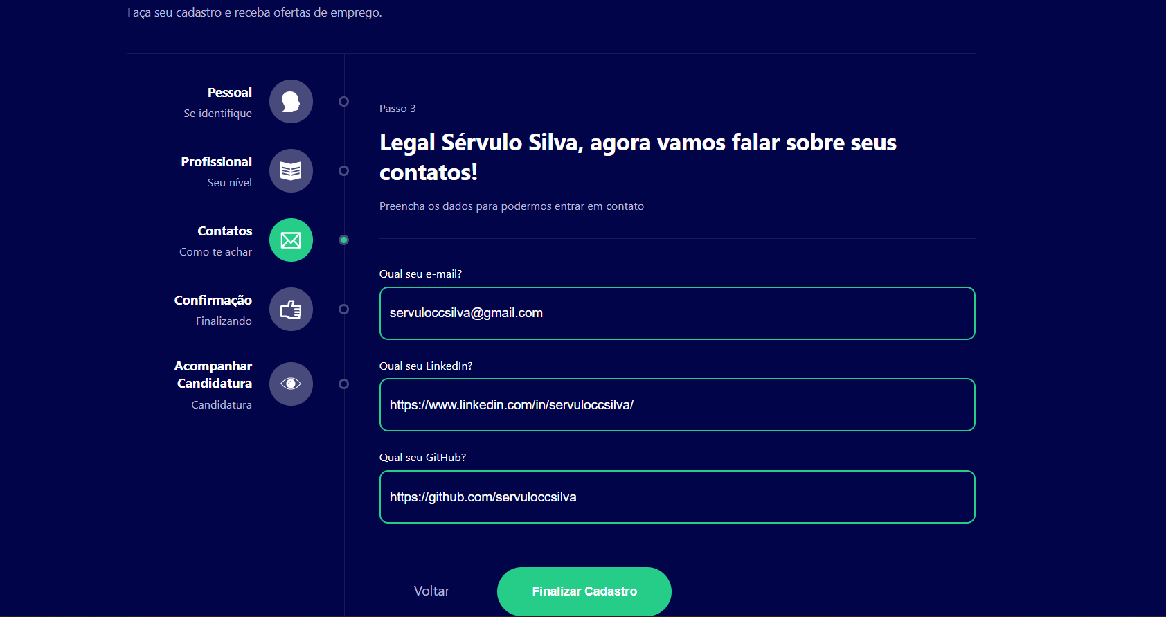 GitHub - servuloccsilva/multistepform-back