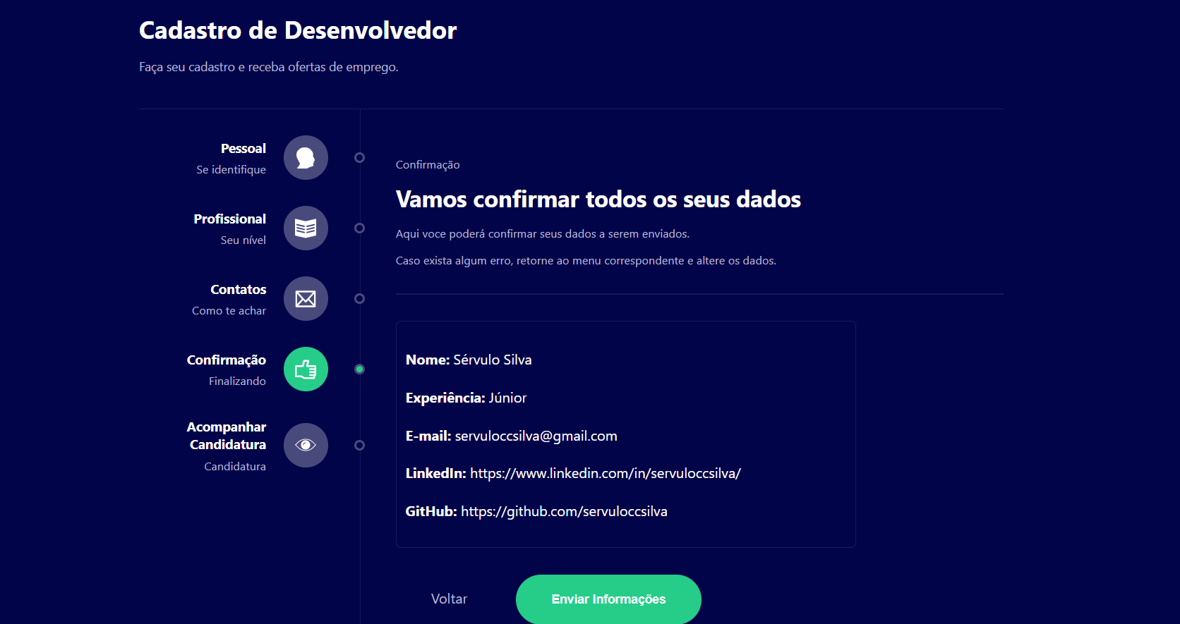 GitHub - servuloccsilva/multistepform-back