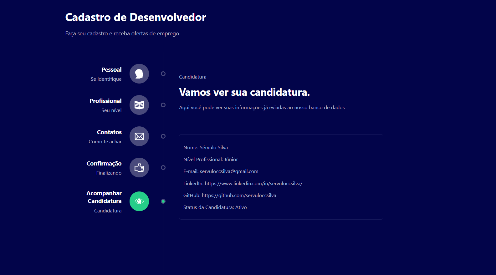 GitHub - servuloccsilva/multistepform-back
