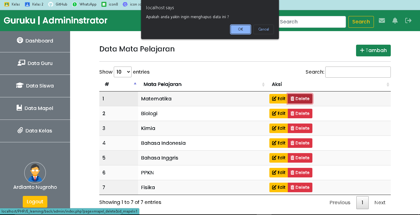 GitHub - Praktikum-PBW/4b-projek-11-elearning