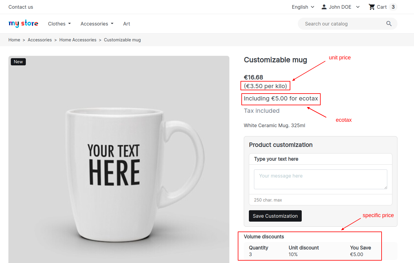[UNFINISHED THINGS] - Style other prices like unit prices and ecotax and others · Issue #491 ...