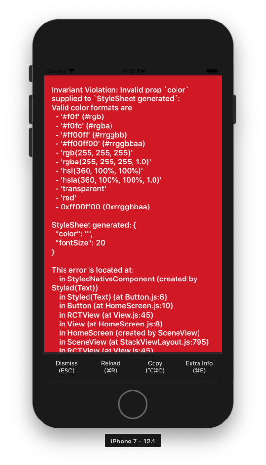 React Native Invariant Violation Invalid Prop 'Color' · Issue #2388 · styled-components/styled ...