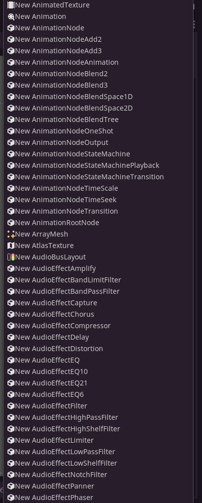 [godot 3 6 Beta 2] Unable To Scroll Inspector Resource Selector · Issue 77619 · Godotengine