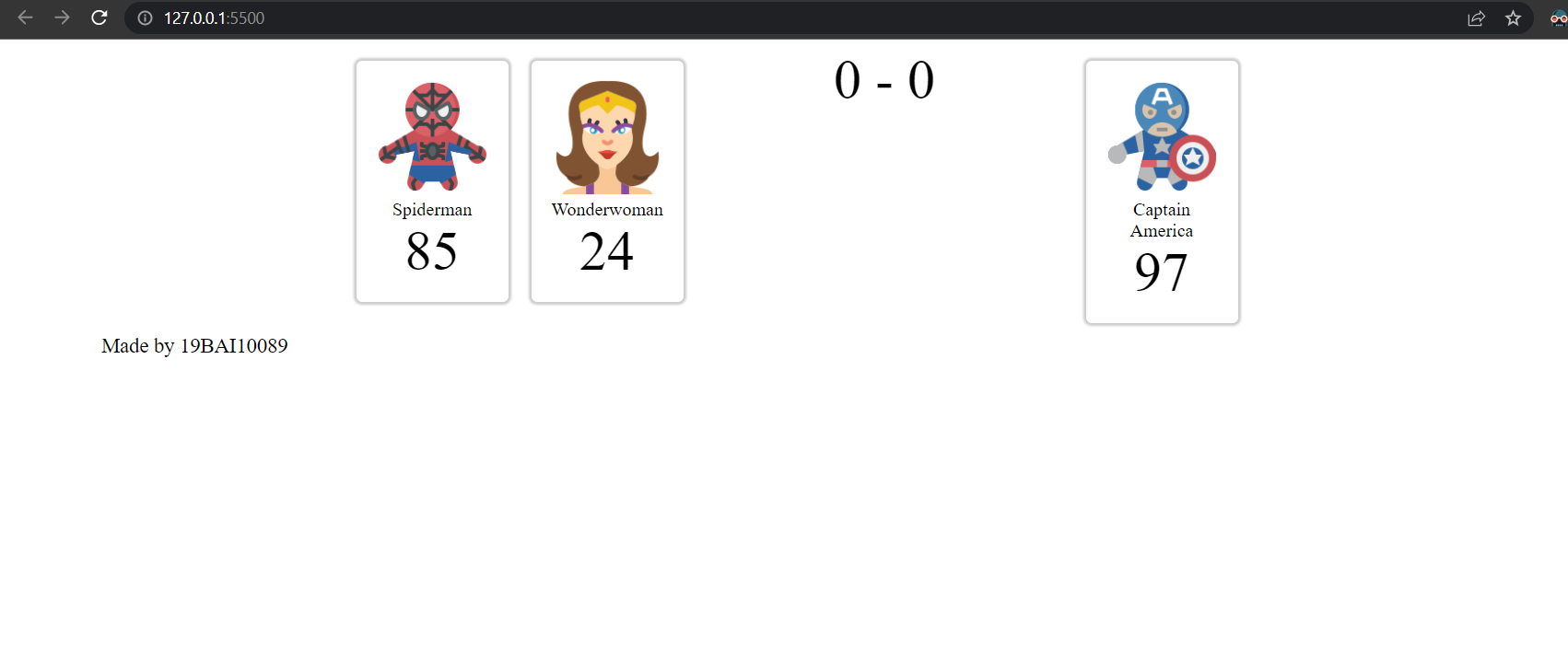 complete both progressions by 19BAI10089 · Pull Request #26 · prograd-org/project-14-superwars ...