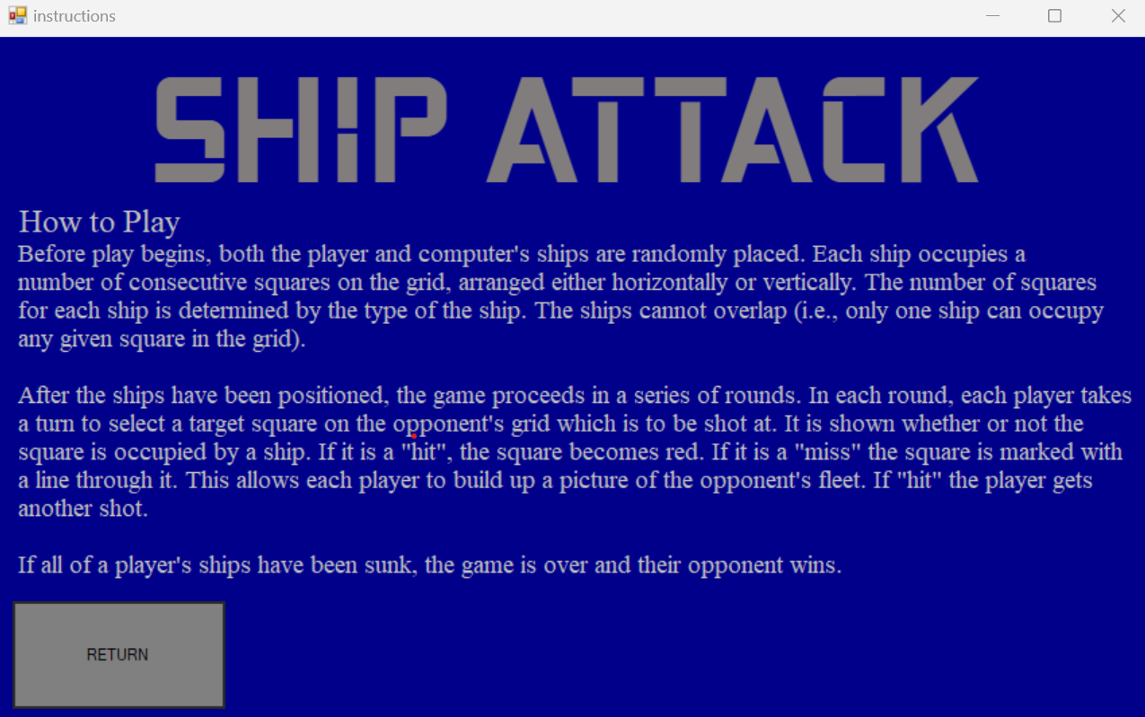 GitHub - imnotkate/shipattack: Visual Basic game inspired by Battleship (game)