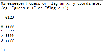 GitHub - Skredder-US/MineSweeper: Text-based Minesweeper made quickly ...