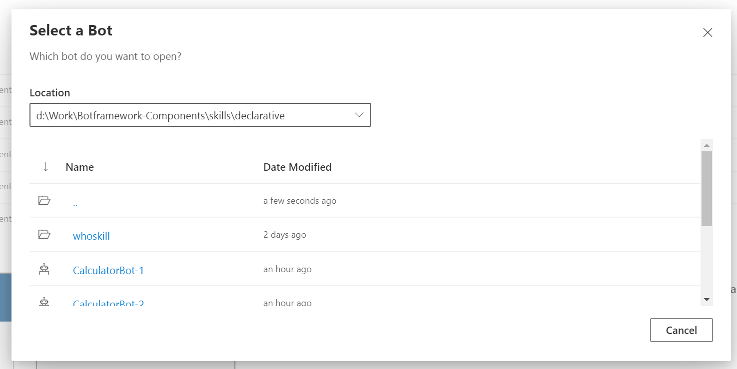 Use common file selection dialog between "Import Schema" and "Open" project · Issue #5155 ...