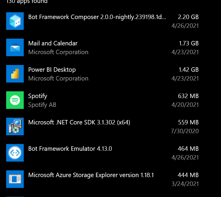 Bot Composer installation is quite huge · Issue #7387 · microsoft/BotFramework-Composer · GitHub