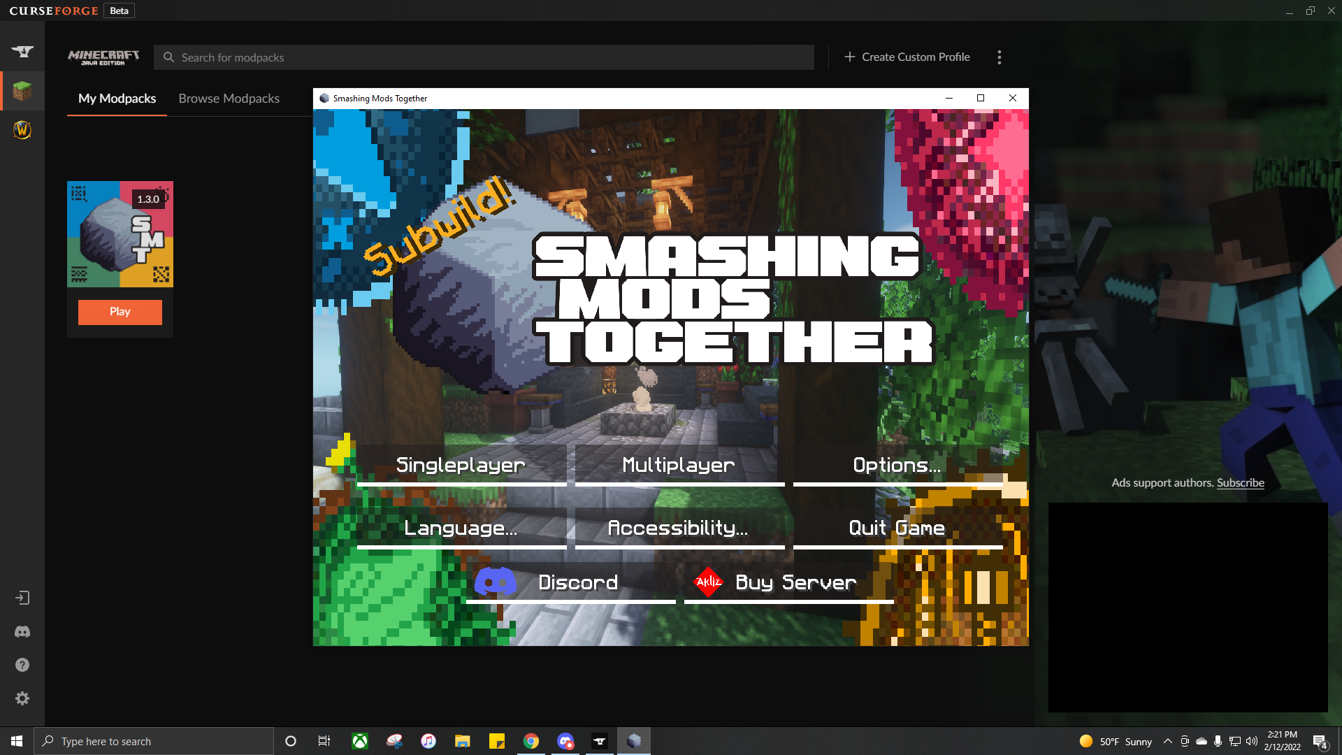 Main Menu Full Screen causes window to break · Issue #72 · SmashingMods/SMT-Issues · GitHub