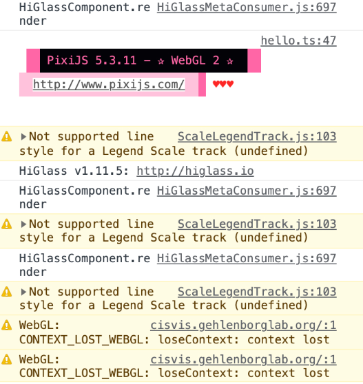 `WEBGL_CONTEXT_LOST` makes heatmap disappear all sudden · Issue #382 ...