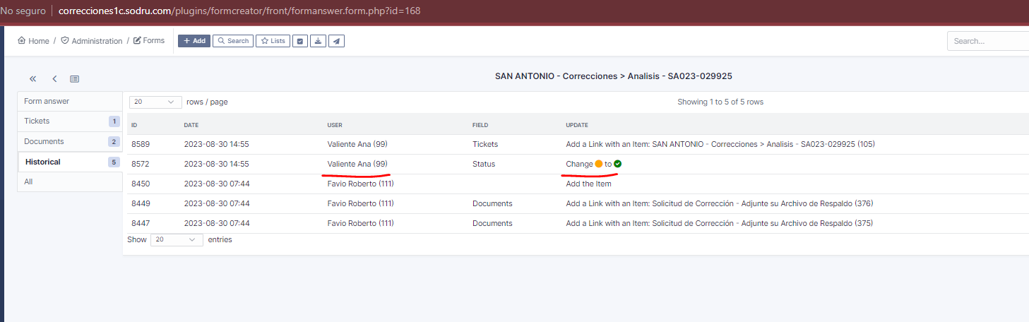 Issue with Pending Forms List Showing Approved Forms as Pending · Issue #3363 · pluginsGLPI ...