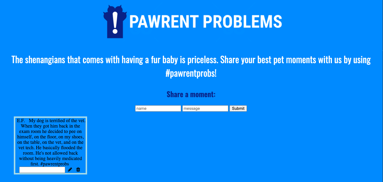 GitHub - sydneicodes/pawrent-probs-express-app: An application where ...