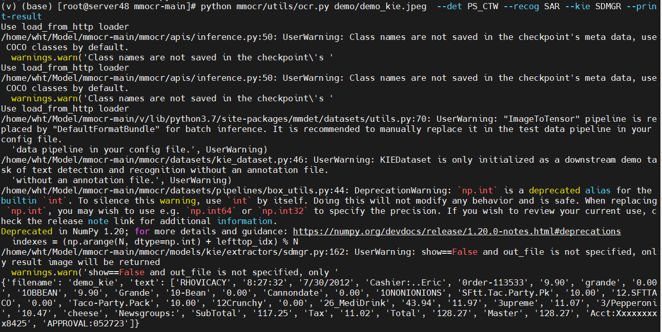New thread occured while trying to run the last demo code · Issue #774 · open-mmlab/mmocr · GitHub