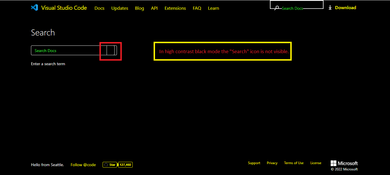 A11y_Code.visualstudio.com_Visual studio Search page_Search text field_High Contrast: In high ...