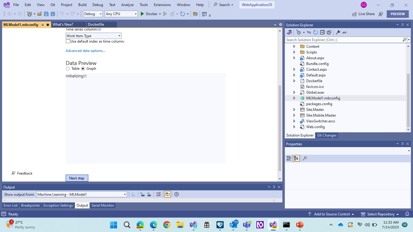 A11y_Model Builder_Forecasting_Data_Focus Visible: Keyboard focus is not visible for the graph ...