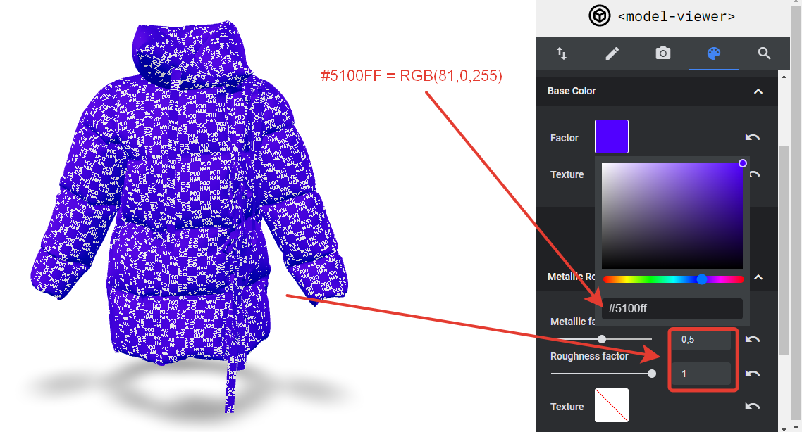 Wrong color · Issue #3906 · google/model-viewer · GitHub