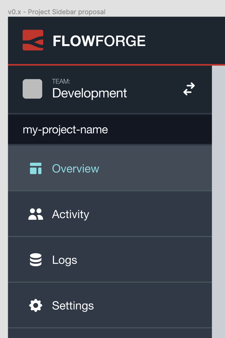 Project sidebar navigation proposal · Issue #533 · FlowFuse/flowfuse · GitHub