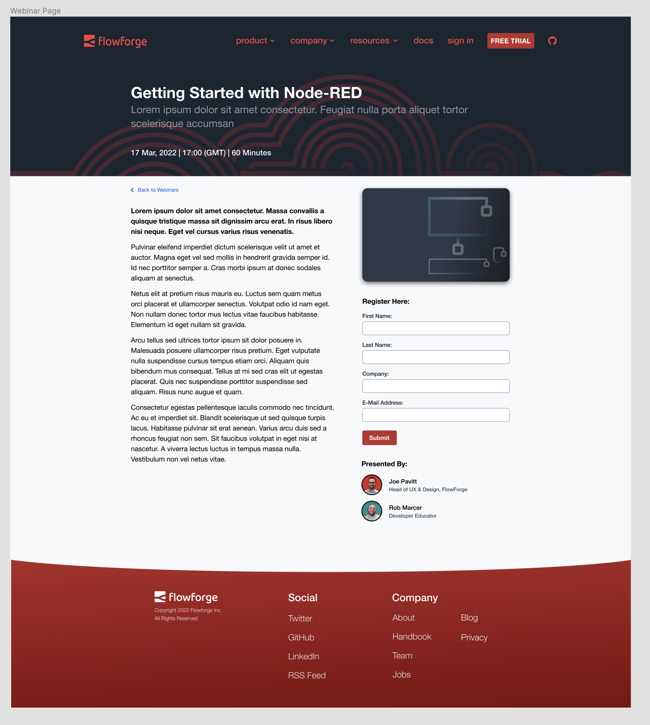 Create webinar page · Issue #326 · FlowFuse/website · GitHub