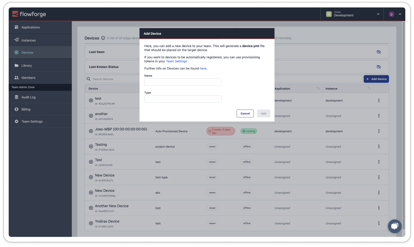 Not clear what significance of "type" is when adding a device · Issue #2428 · FlowFuse/flowfuse ...