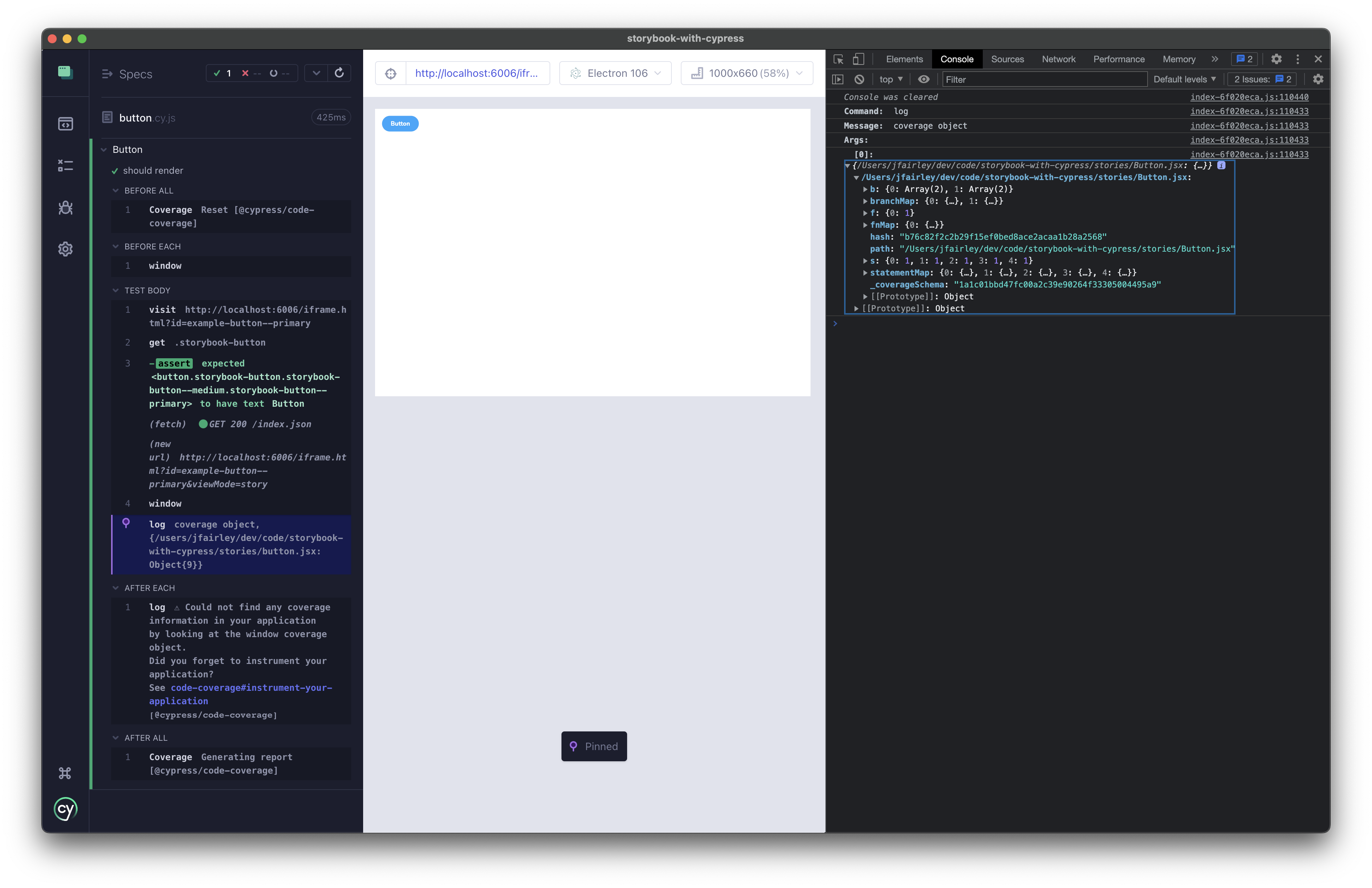 Not Working With Storybook 7 · Issue 657 · Cypress Iocode Coverage · Github