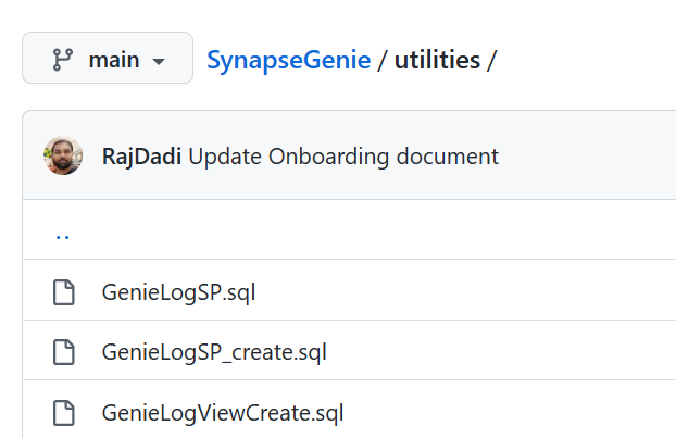 SynapseGenie/Onboarding.md at main · microsoft/SynapseGenie · GitHub