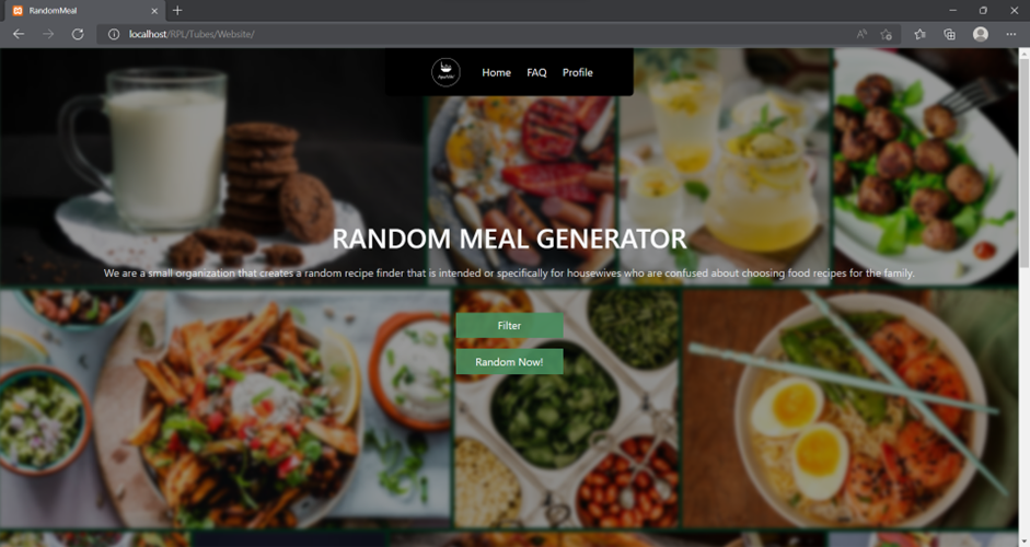 GitHub - arik147/Random-Meal-Generator