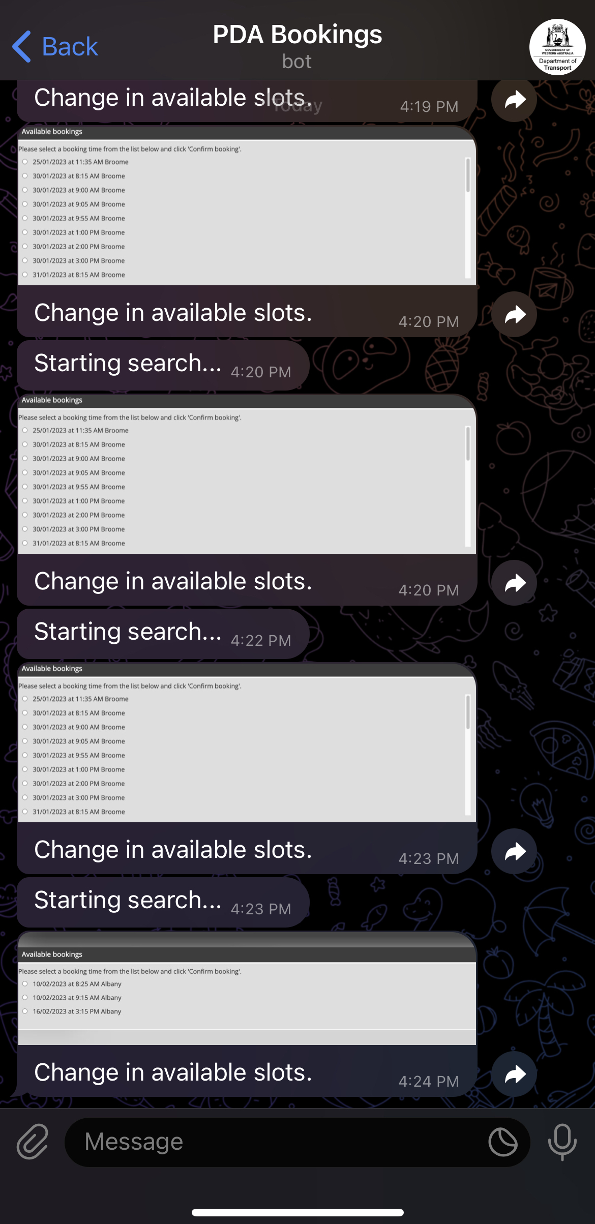 GitHub - cplAloysius/WA_PDA_Check: A bot to check for practical driving assessments in Western ...