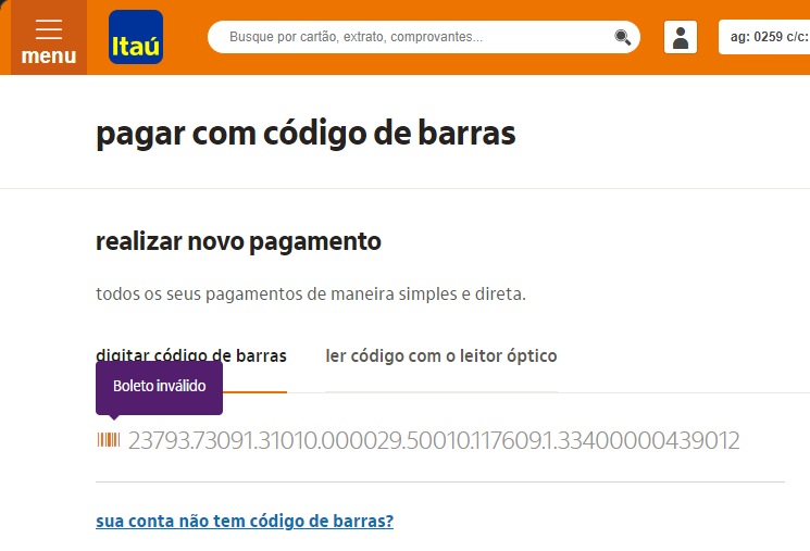 [Bradesco] Erro ao tentar pagar boleto pela linha digitavel e código de barras · Issue #245 ...