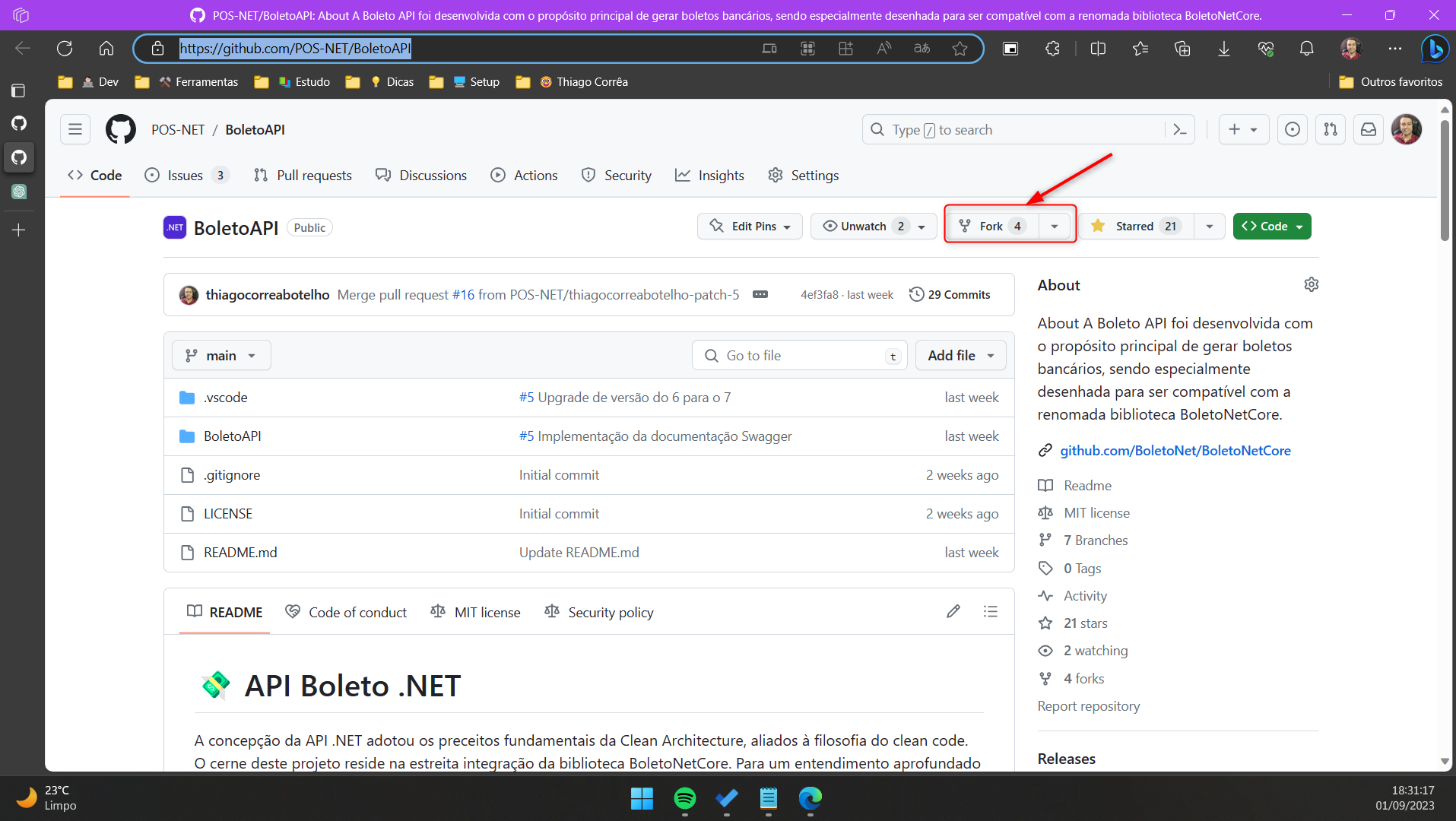 Como posso baixar o projeto na minha máquina e contribuir? · POS-NET BoletoAPI · Discussion #18 ...