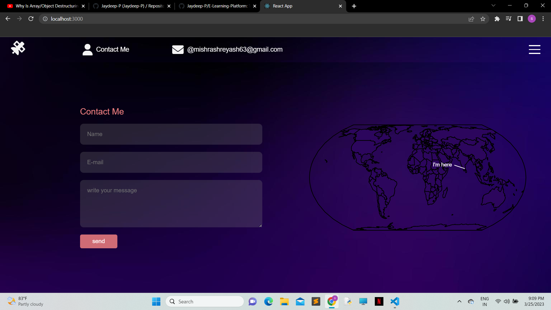 GitHub - Shreyashmishra1405/ReactPortfolio