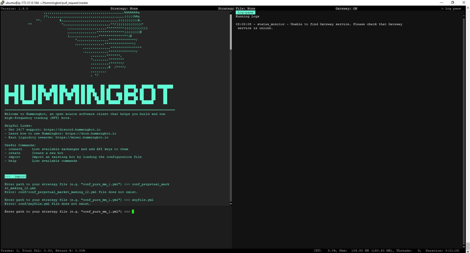 import non-existant file crashes the app · Issue #3376 · hummingbot/hummingbot · GitHub
