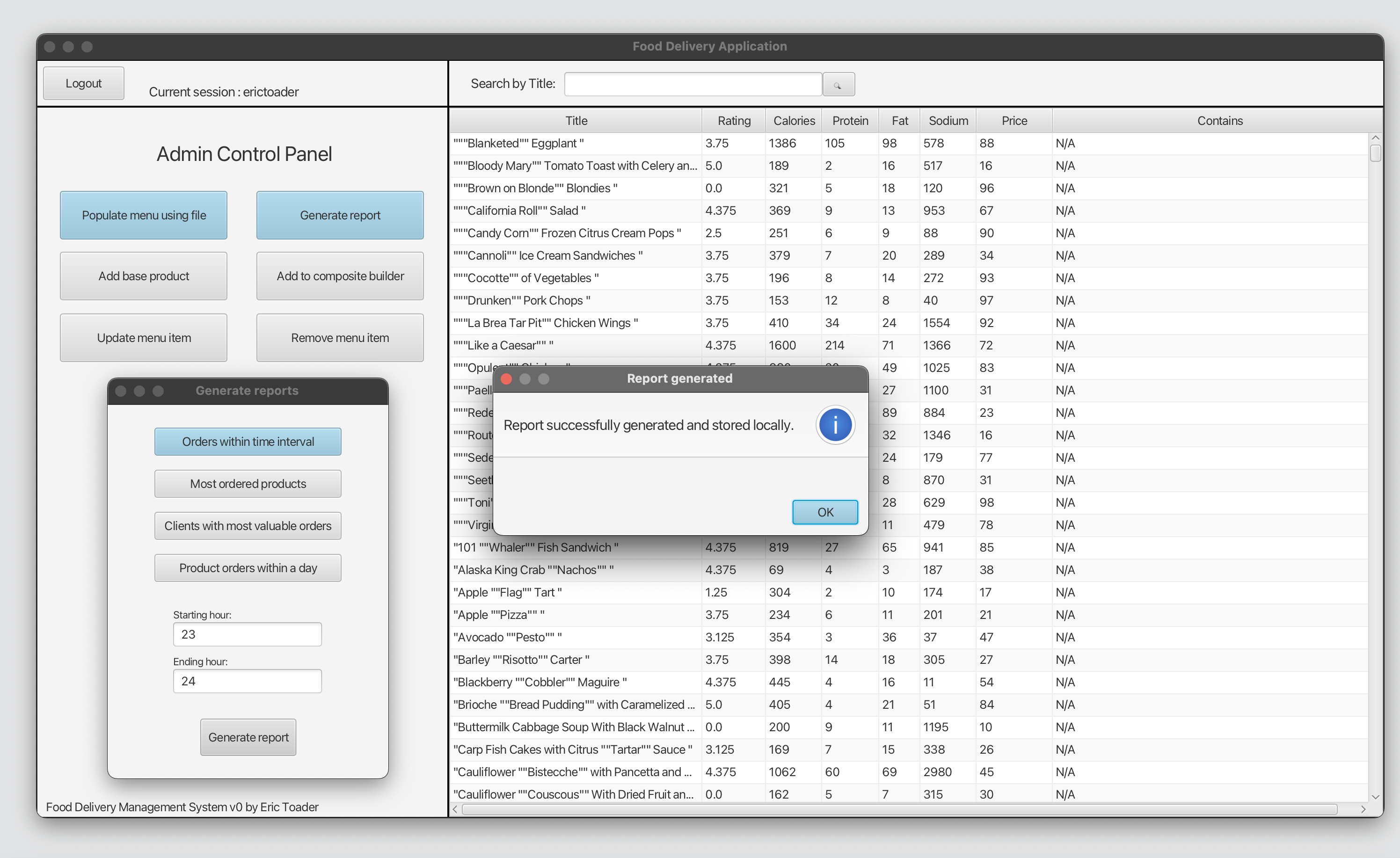 GitHub - erictoader/Food-Delivery-Application: Java desktop application ...