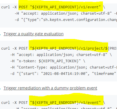 Update URL for API calls in Integration Page · Issue #4830 · keptn/keptn · GitHub