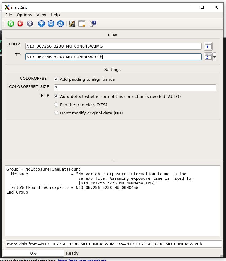 Error in cam2map while processing MARCI images · Issue #4822 · DOI-USGS/ISIS3 · GitHub