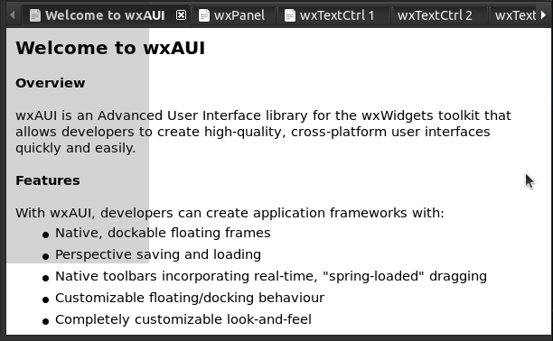 wxGTK/Wayland: Visual indicator of docking area with wrong position while dragging a ...