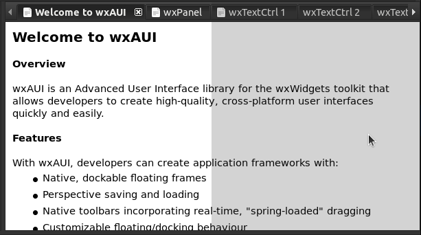 wxGTK/Wayland: Visual indicator of docking area with wrong position while dragging a ...