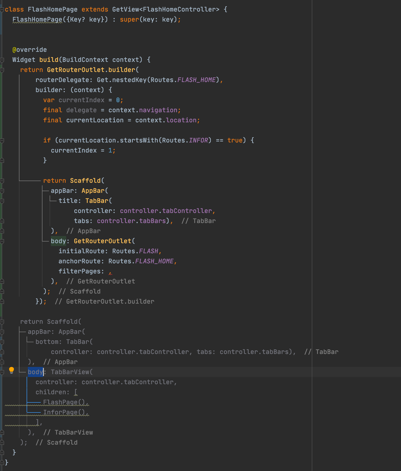 How can i used tabbarview with GetRouterOutlet? · Issue #2280 · jonataslaw/getx · GitHub