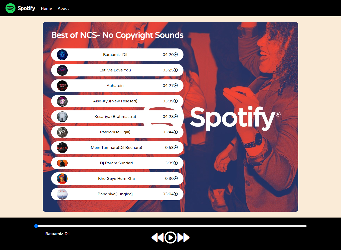 GitHub - 30pratiksha/Spotify-: Spotify Clone