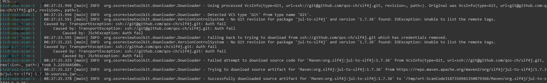 downloader ssh auth failed / file cache behavior · Issue #5802 · oss-review-toolkit/ort · GitHub