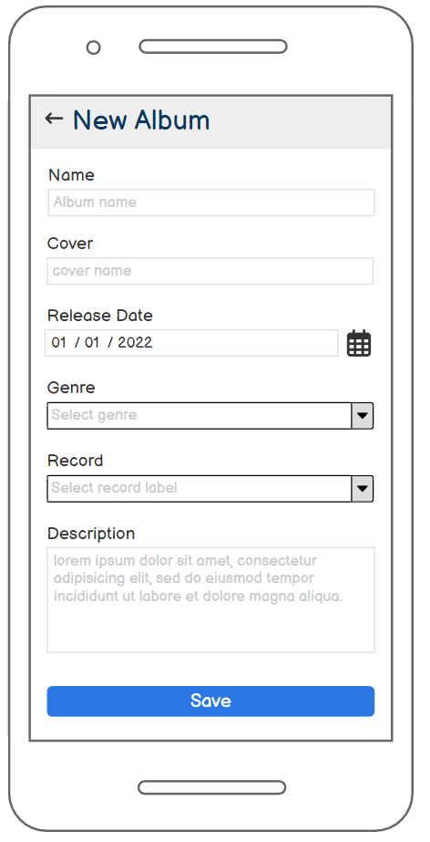 Maquetado de la vista de crear un album. · Issue #33 · mcgomeztuniandes/MISW-4203 ...