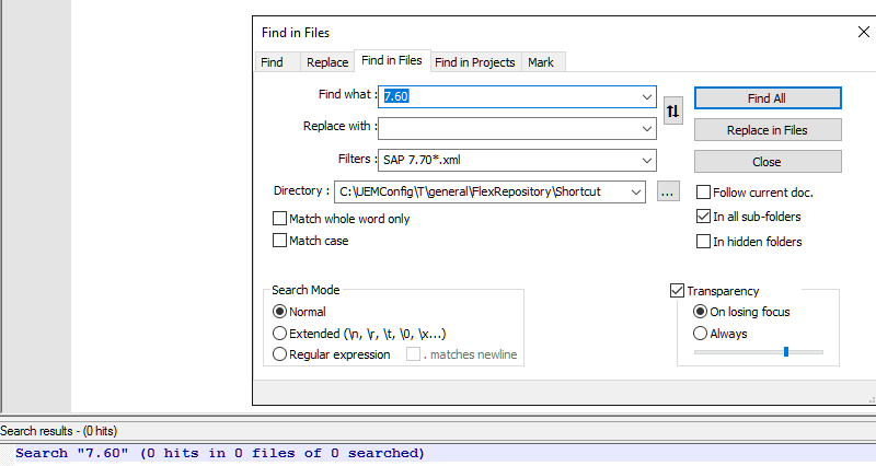 Allow blanks as a filter criteria in the find in files dialogue · Issue #11155 · notepad-plus ...