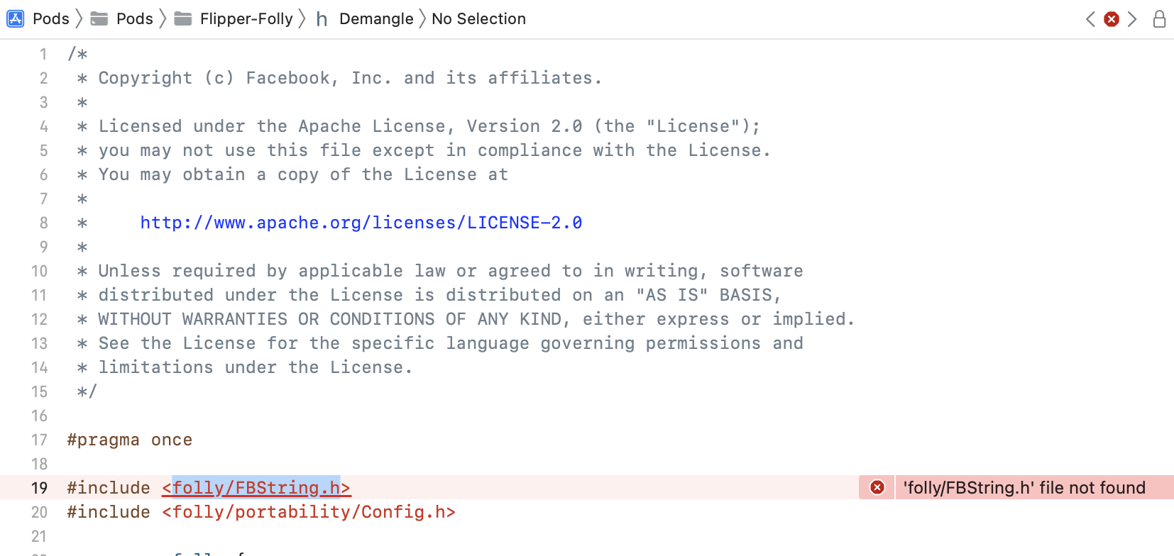 iOS upgrade to 0.68.1 build error 'folly/FBString.h' file not found · Issue #33799 · facebook ...