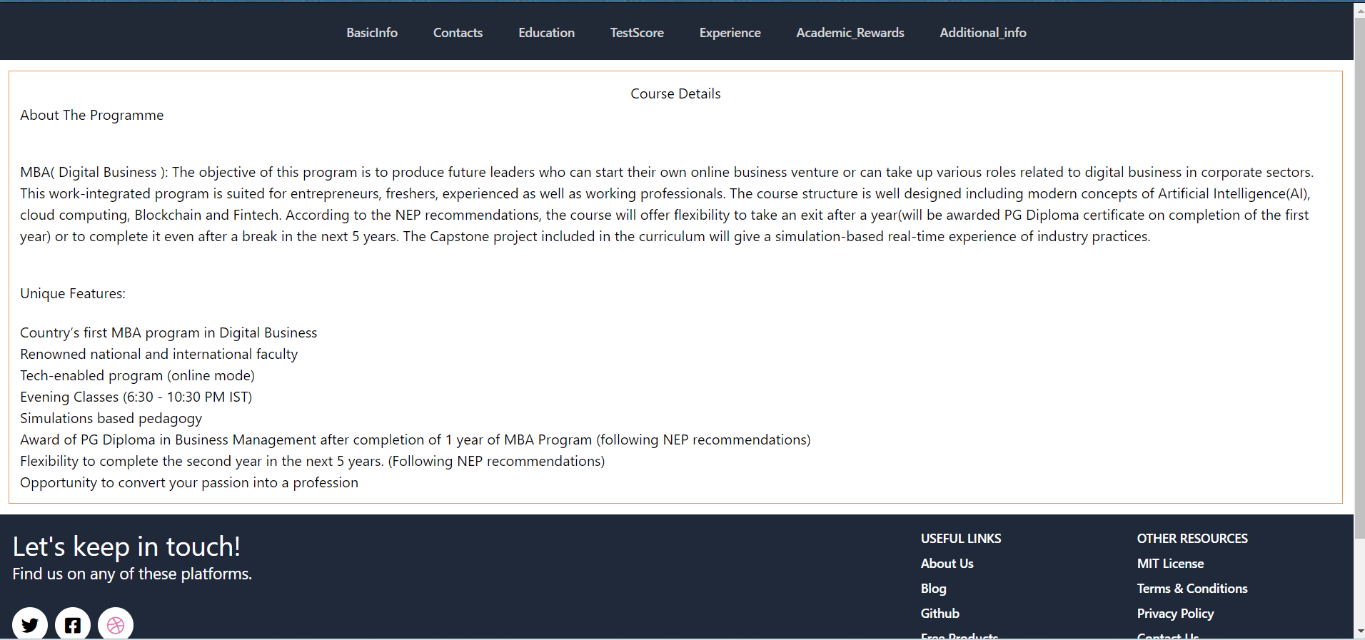 GitHub - shivi11g/Web-portal: Developed the Web Portal for PG Admissions in IIIT Lucknow while ...