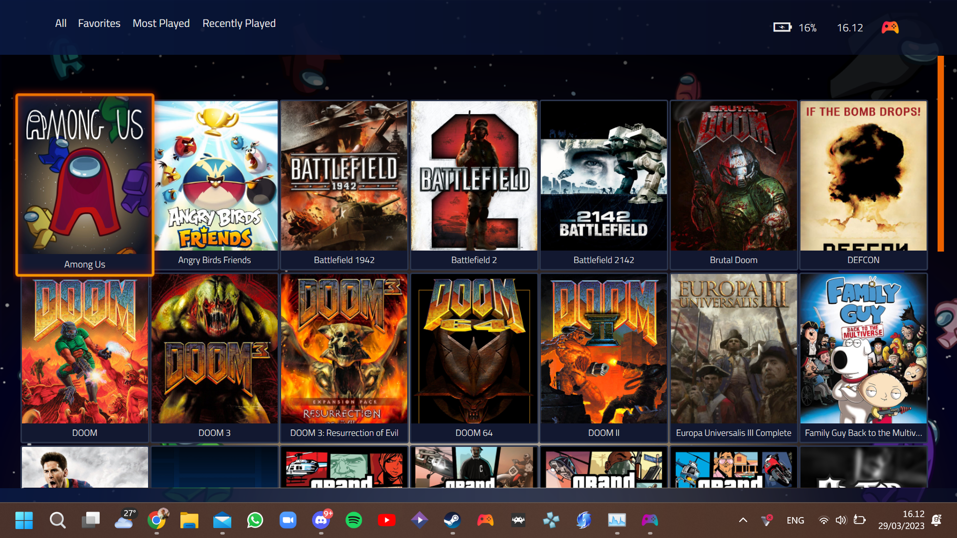 Opening Playnite on full screen on the taskbar always showed stuck ...